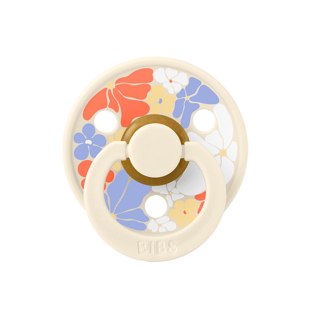 BIBS STUDIO Flower Child Pacifier - Ivory – Bibsworld store US