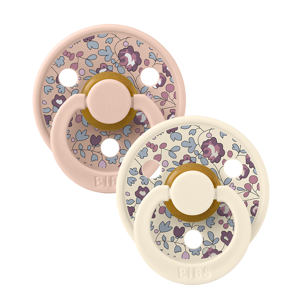 BIBS x LIBERTY Pacifiers 2 Pack - Eloise Blush Mix – Bibsworld store US