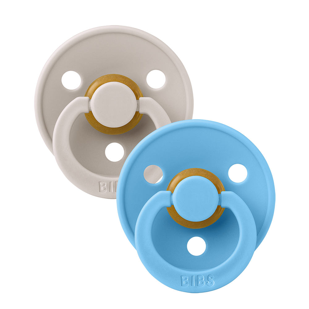 BIBS Colour Pacifier 2 Pack - Mushroom/Breeze – Bibsworld store US