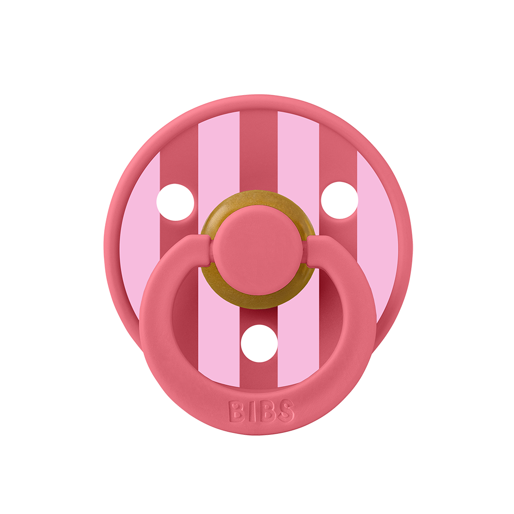 BIBS STUDIO Pacifier - Coral & Baby Pink Elegance – Bibsworld store US