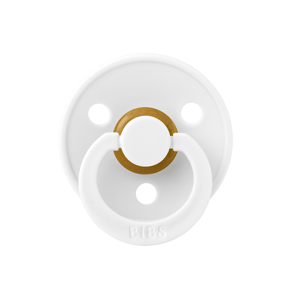 BIBS Colour White Pacifier – Classic Comfort – Bibsworld store US