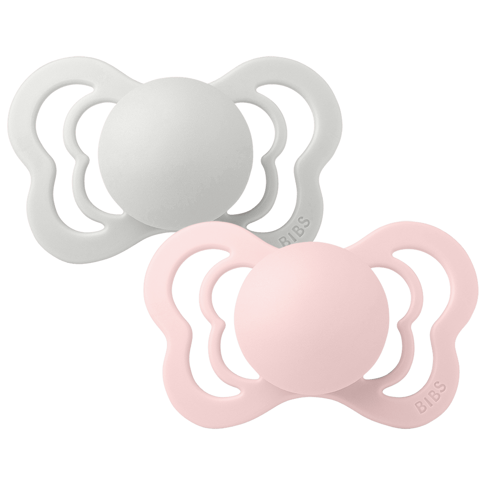 BIBS Couture Pacifiers 2 Pack - Haze/Blossom – Bibsworld store US