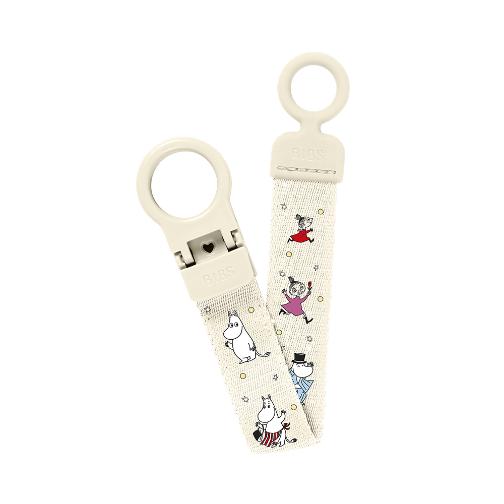 BIBS x Moomin Pacifier Clip Loop - Ivory – Bibsworld store US