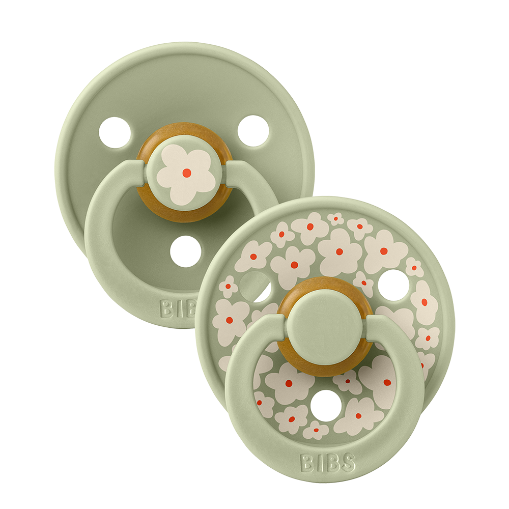 BIBS STUDIO Colour Jasmine Pacifier 2 Pack - Sage Mix – Bibsworld store US